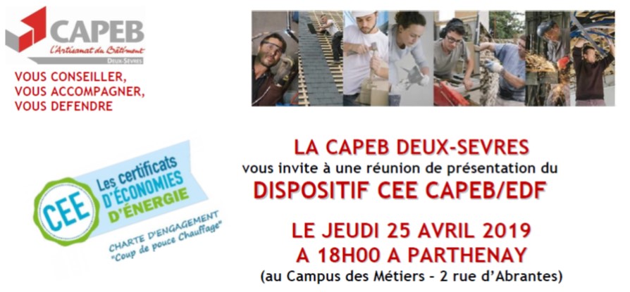 Réunion Présentation CEE - CAPEB/EDF ・ CAPEB